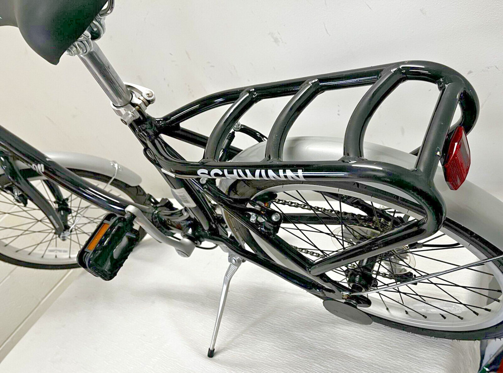 Schwinn Loop 7-Speed Aluminum 20" Wheel Folding Bike Integrated Rack ...
