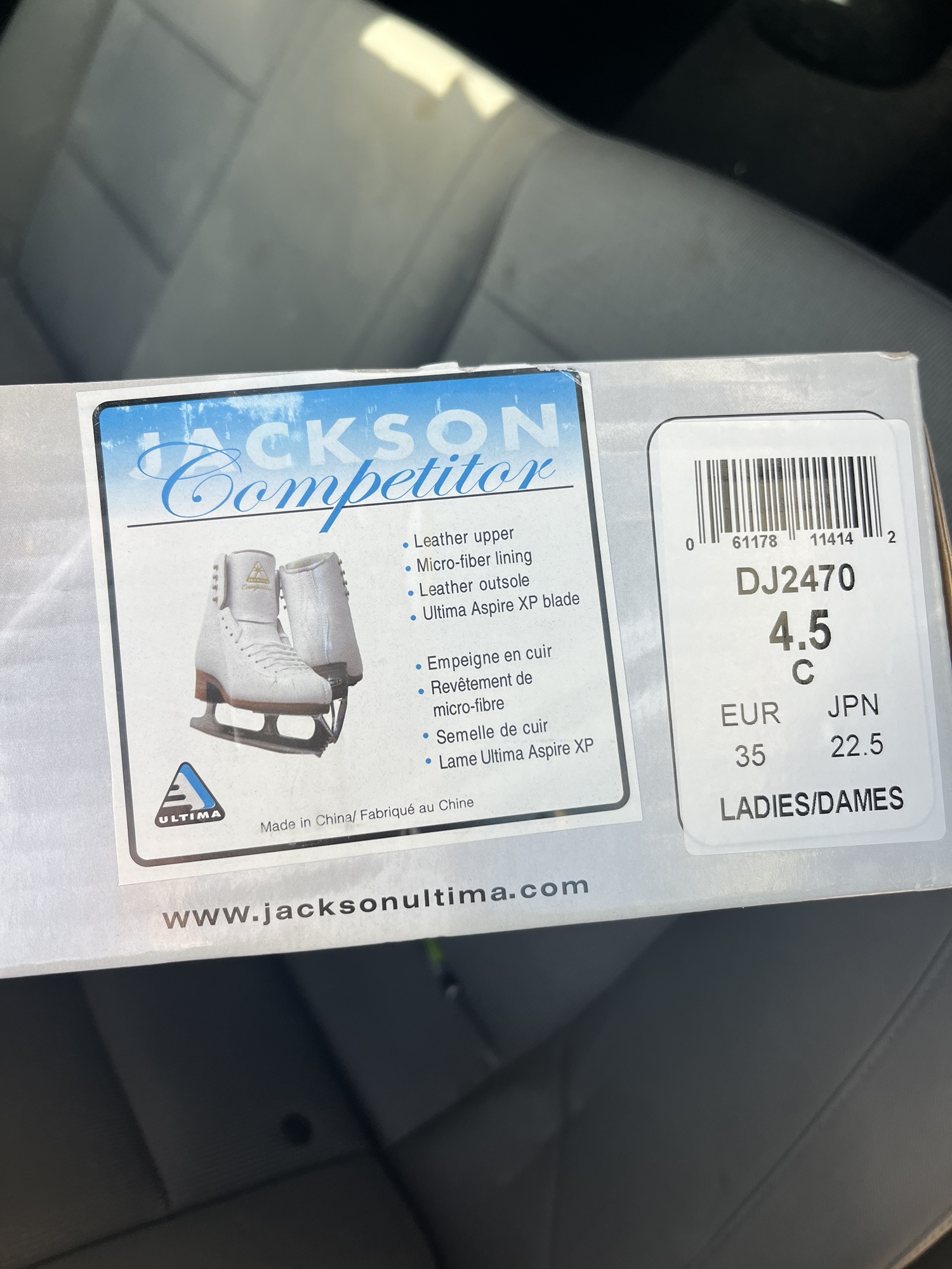 Used Jackson Ultima A Adult 4.5 Competitor Figure Skates | SidelineSwap