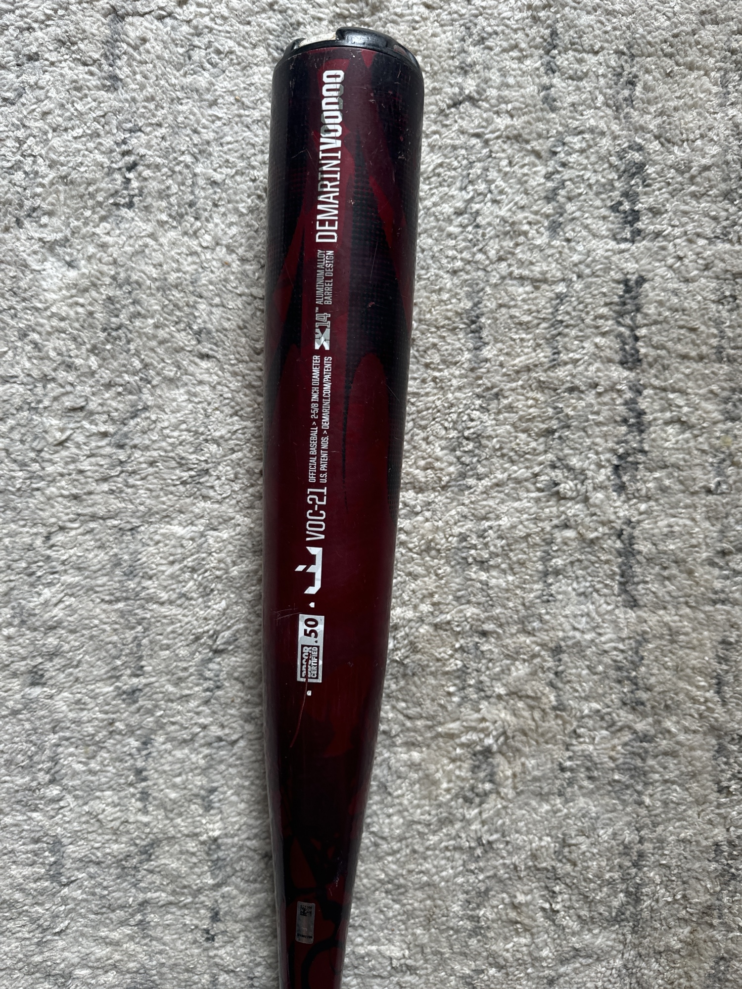 Used 2022 DeMarini BBCOR Certified Alloy 30 oz 33" Voodoo One Bat ...