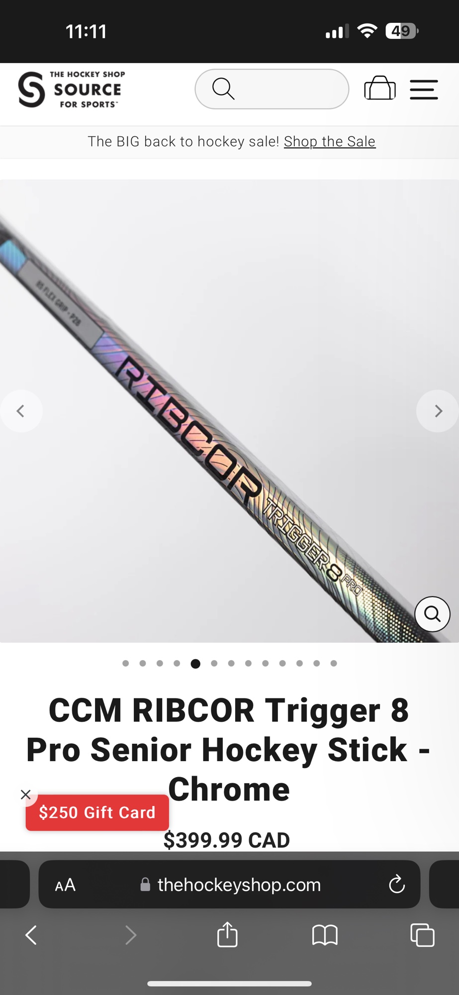 Custom CCM Left Hand P28 Trigger 8 Pro Hockey Sticks •Custom Snake Skin ...