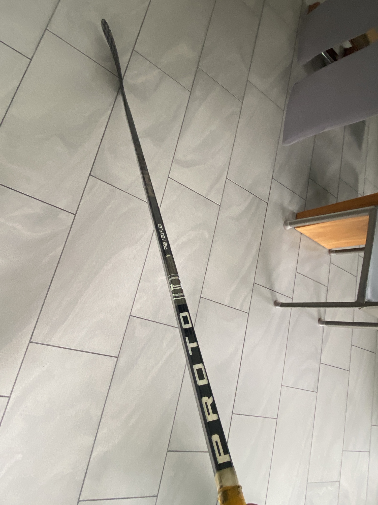 Used Uncut Junior Bauer Right Handed P92 Proto-R Hockey Stick ...