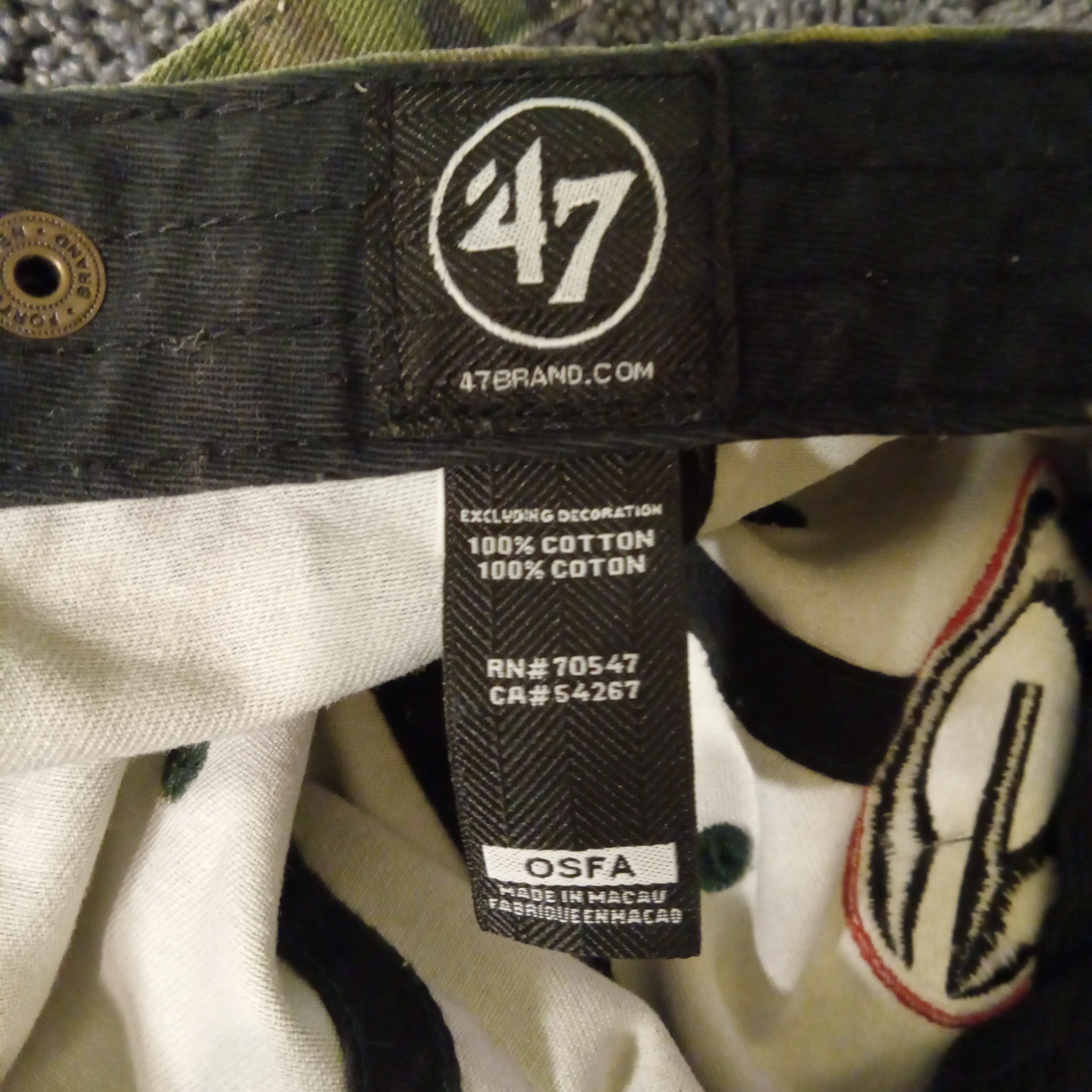 '47 Brand SEC Georgia Bulldogs Logo Camouflage Strapback Cap | SidelineSwap